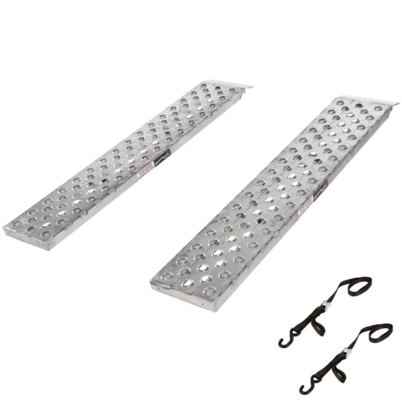 HD Ramps 5' x 12" EZ Traction Hook & Plate Hybrid Aluminum Car Trailer ...