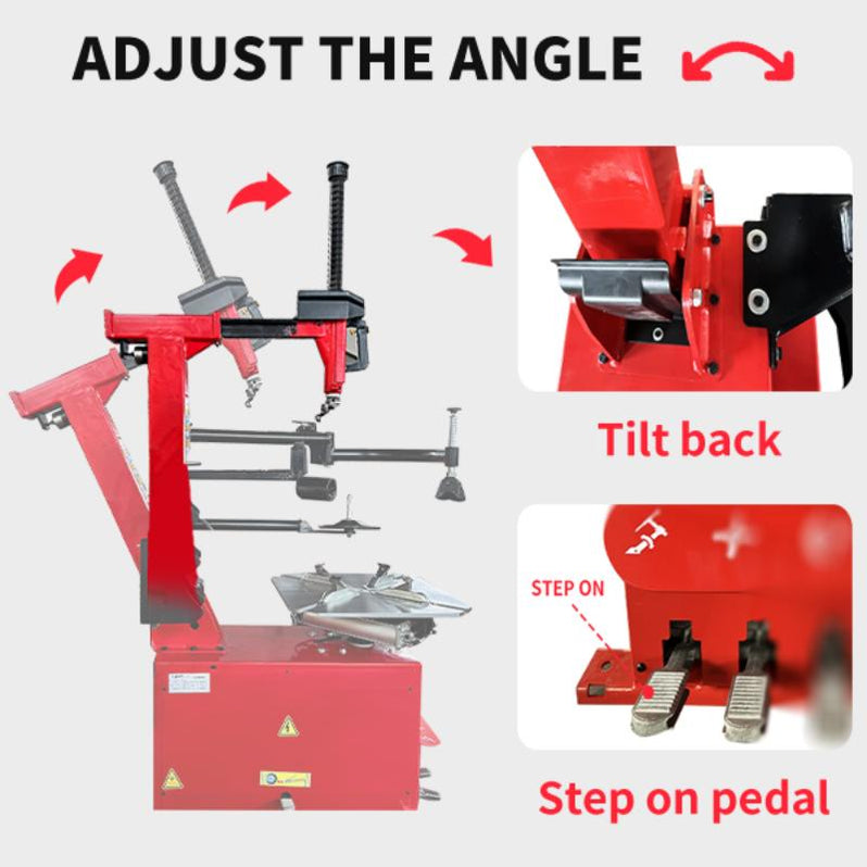 KATOOL KT-T850 Tilt-Arm Wheel Clamp Tire Changer Machine Professional ...